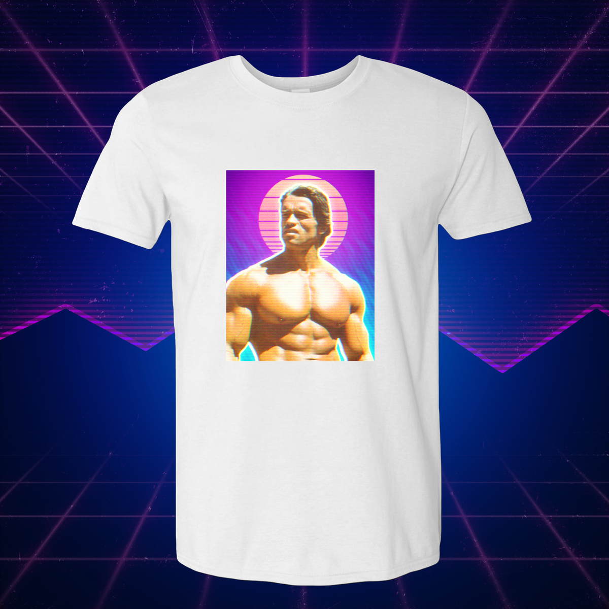 Neon Arnold (Fitted Tee) – Musclewave USA
